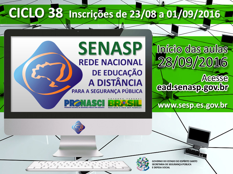 SESP - Inscrições para novo ciclo do EAD começam nesta terça (23)